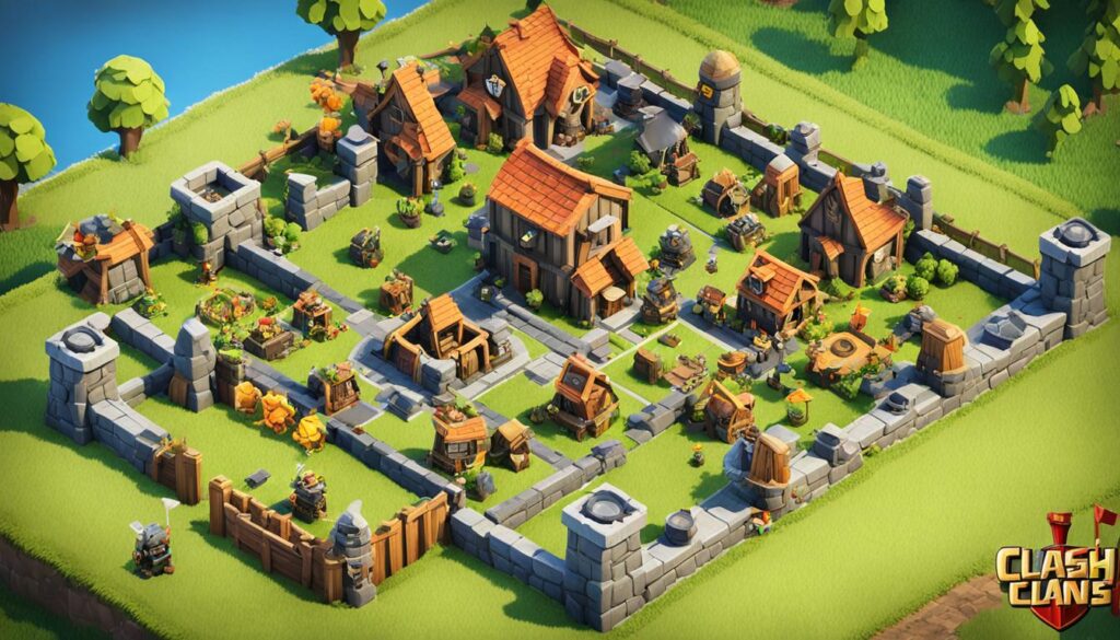 Strategi Base Building Clash of Clans Efektif